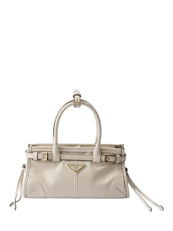 Prada Bonnie Leather Mini Handbag - White