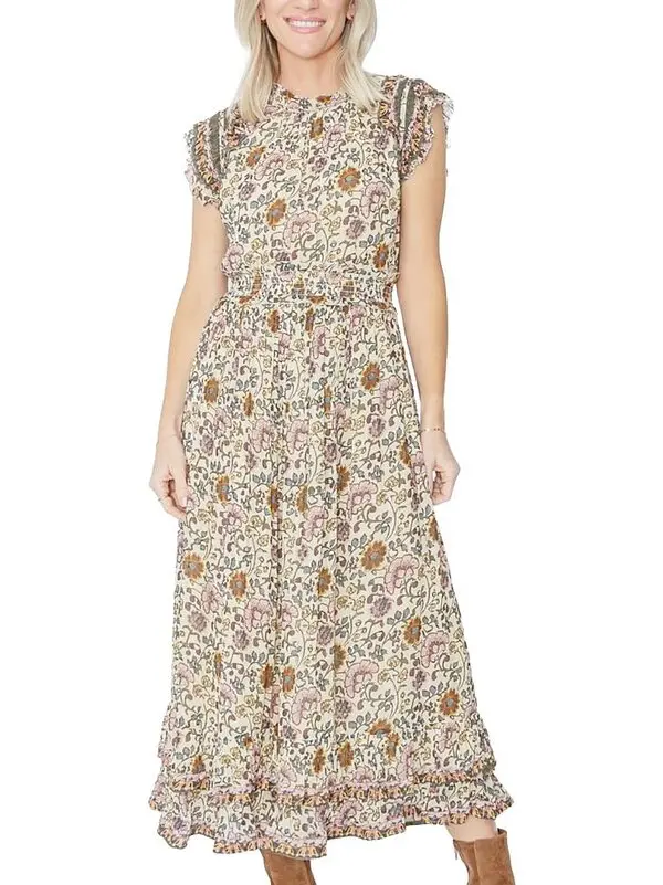 WEST OF Michele Ankle Dress - Katie Floral