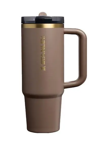 STANLEY The Quencher Protour Flip Straw 30oz Tumbler - Espresso Gold