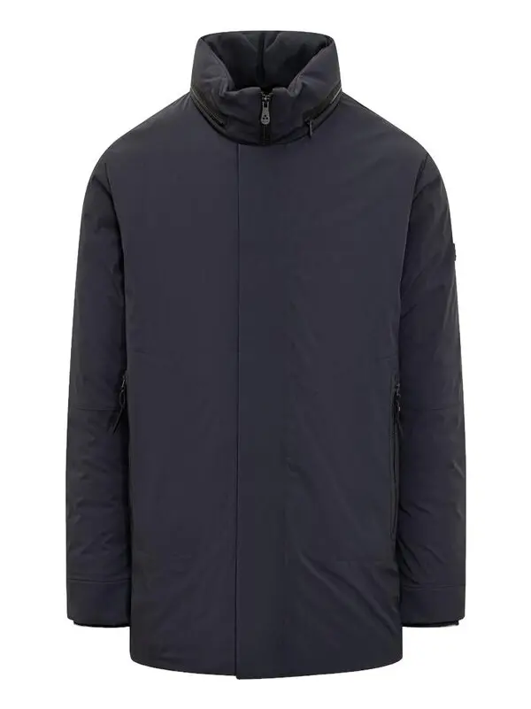 Peuterey Technical Jacket With High Collar - Blue