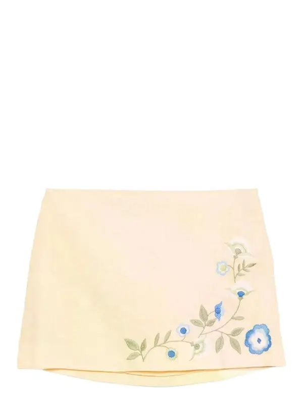 REFORMATION Ren Skirt - Yellow