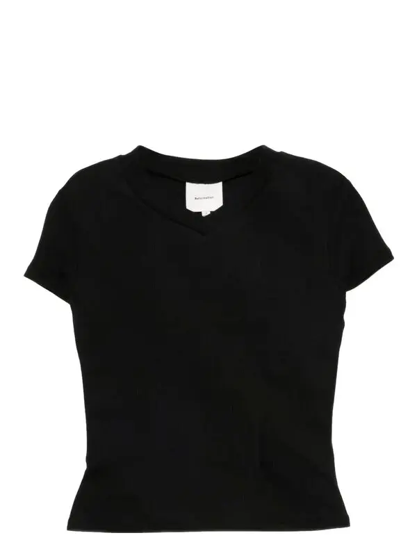 REFORMATION Lindie T-shirt - Black