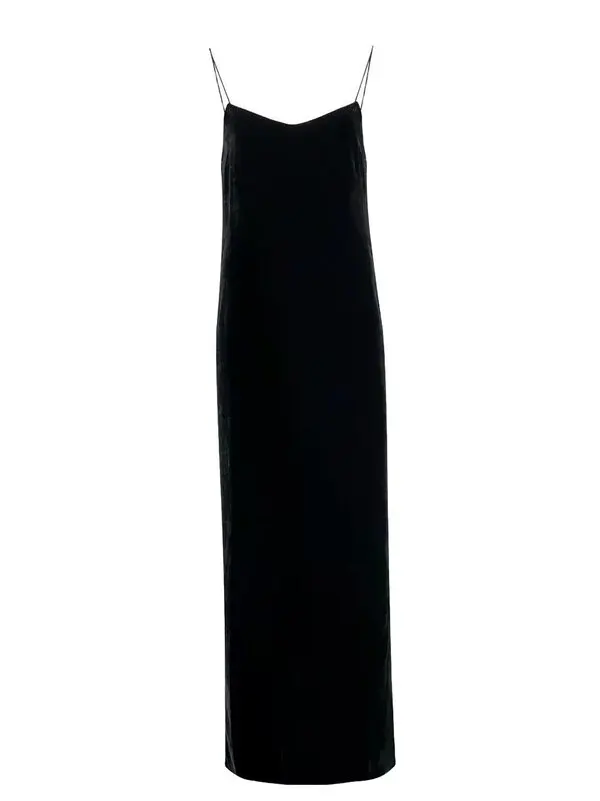Andrea Ya'aqov Sleeveless Velvet Midi Dress - Black