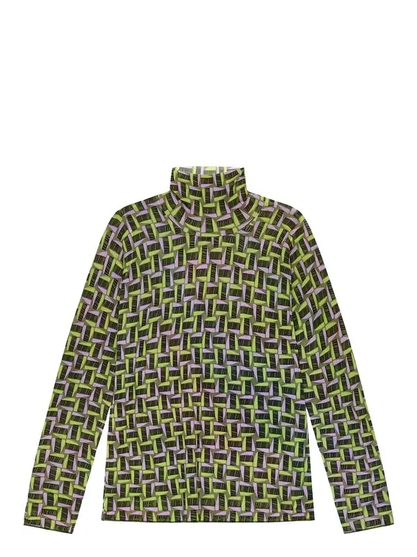 Malìparmi Printed Roll-neck Sweater - Green