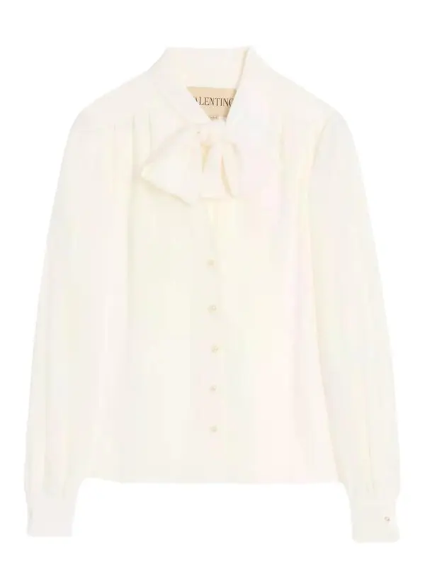 Valentino Garavani Crepe De Chine Shirt - White