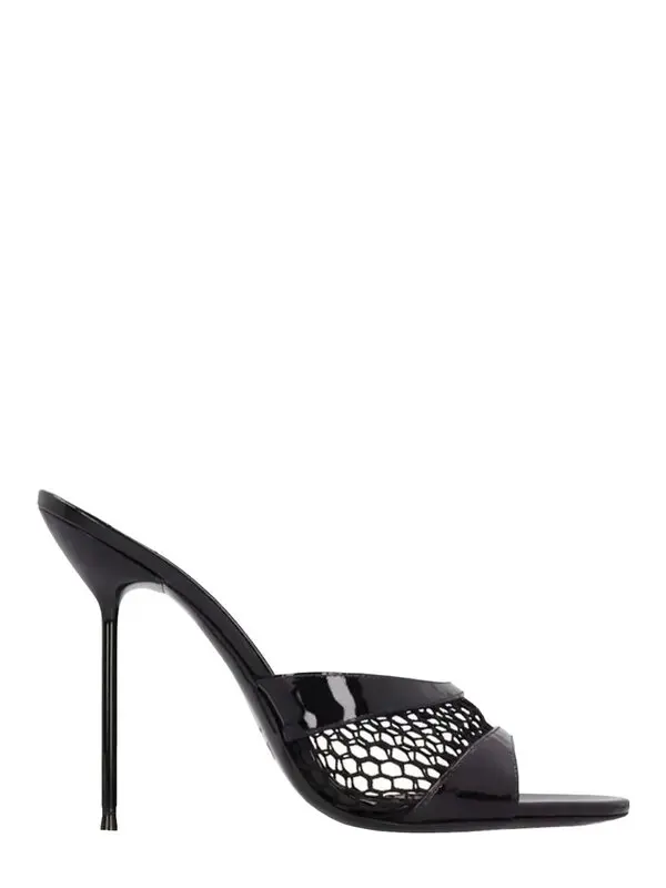 Paris Texas Lidia Mesh Mules - Black