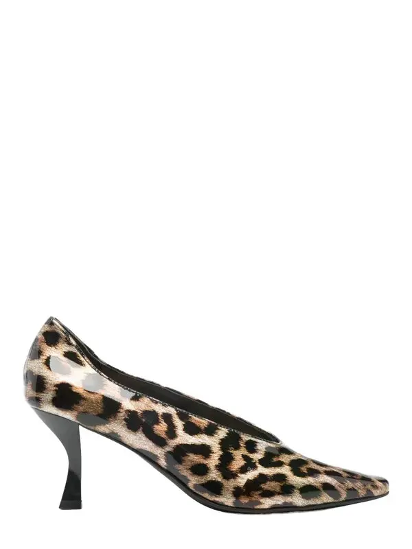 MARC ELLIS Leopard Print Pumps - Brown