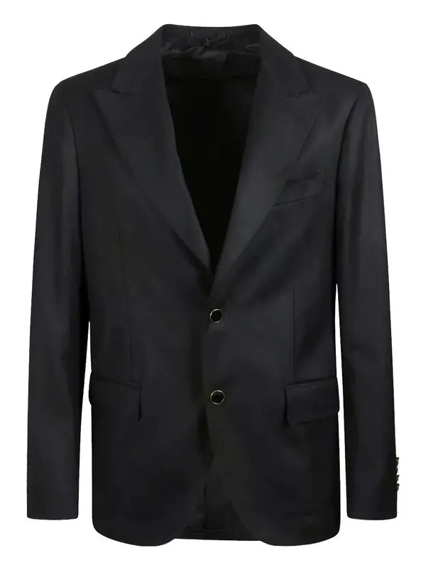 LARDINI Long-sleeve Blazer - Black
