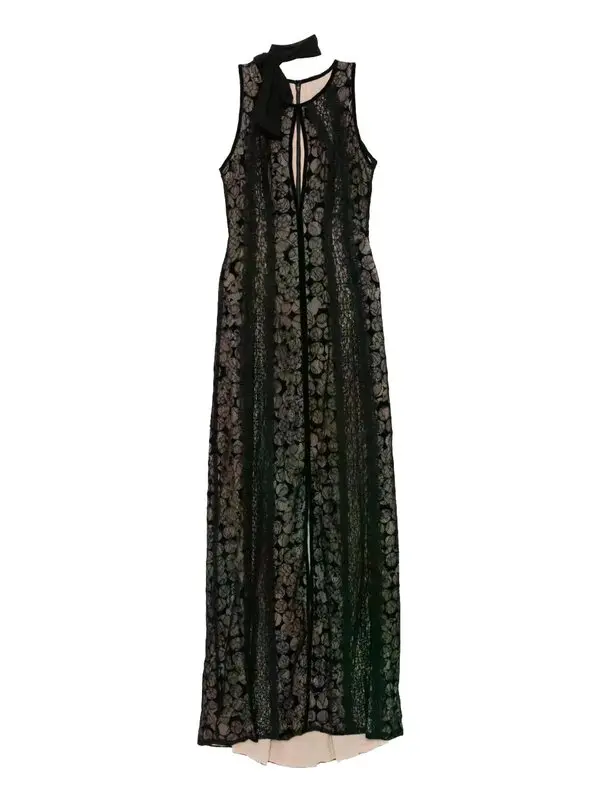 SAIID KOBEISY Lace Gown - Black