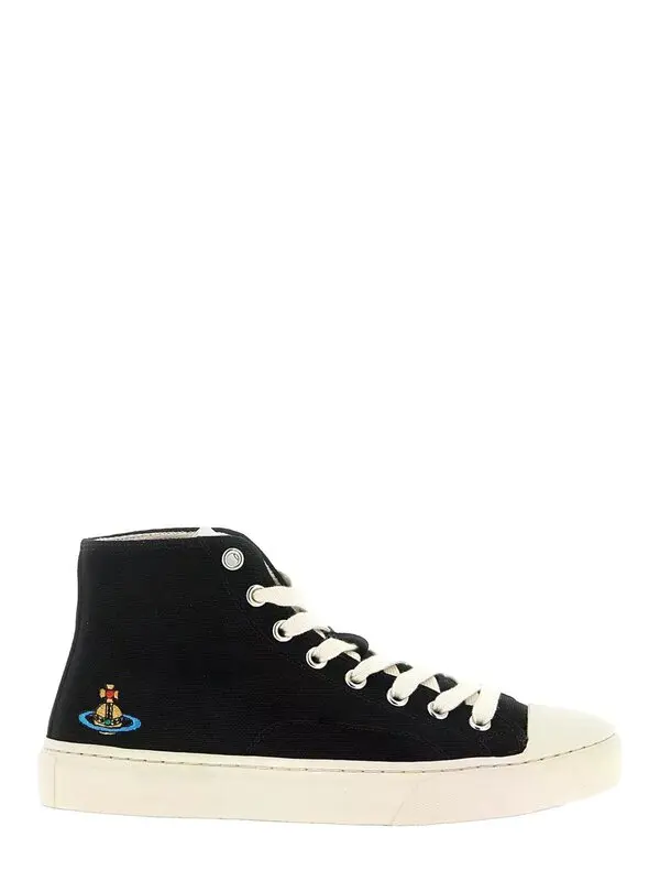 VIVIENNE WESTWOOD High-top Sneakers With Orb Detail - Black