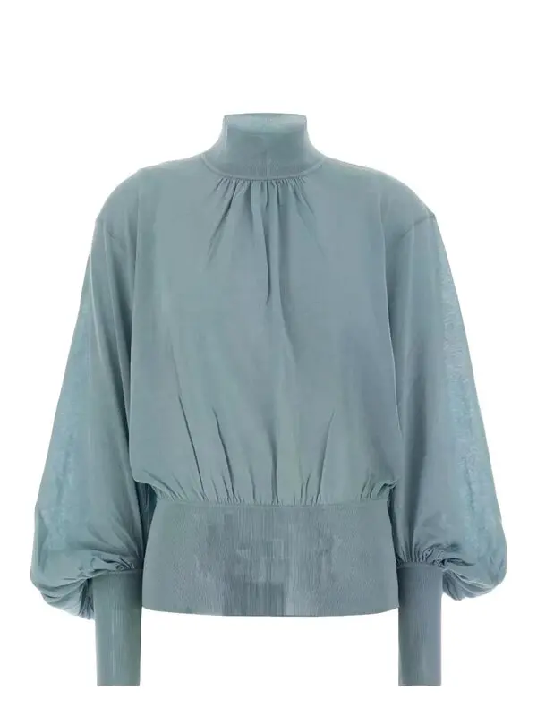 Zimmermann High-neck Sweater - Blue
