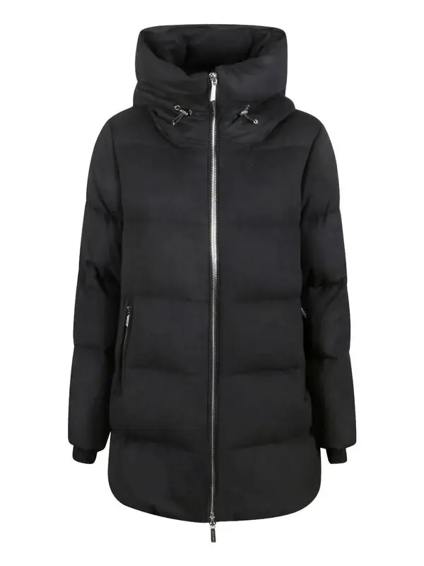MOORER Carinzia Hooded Coat - Black