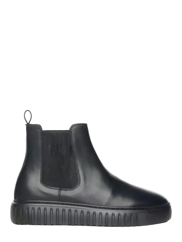 GIULIANO GALIANO Metis Leather Ankle Boots - Black