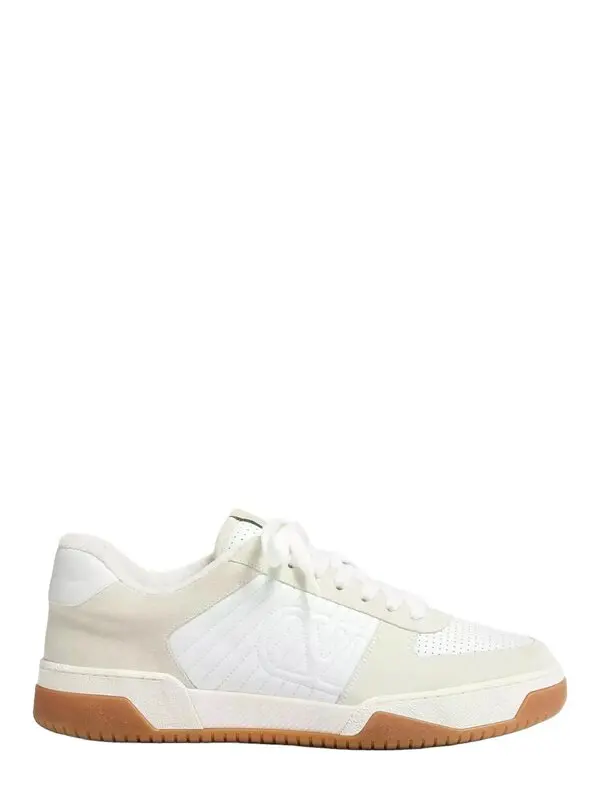 Valentino Garavani Vlogo Signature Leather Sneakers - White