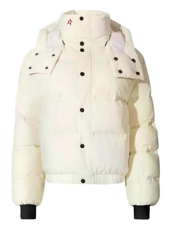 Perfect Moment Hooded Down Puffer Jacket - Neutrals