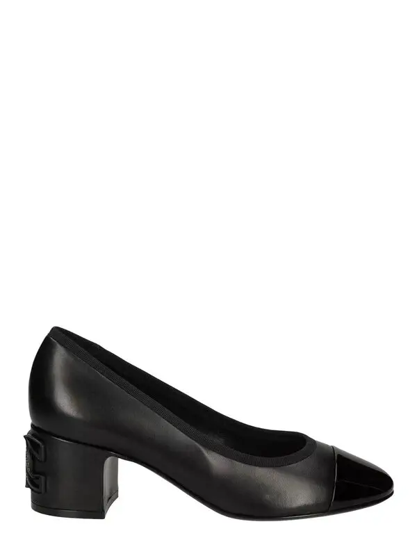 Casadei 55mm Cap-toe Block-heel Pumps - Black