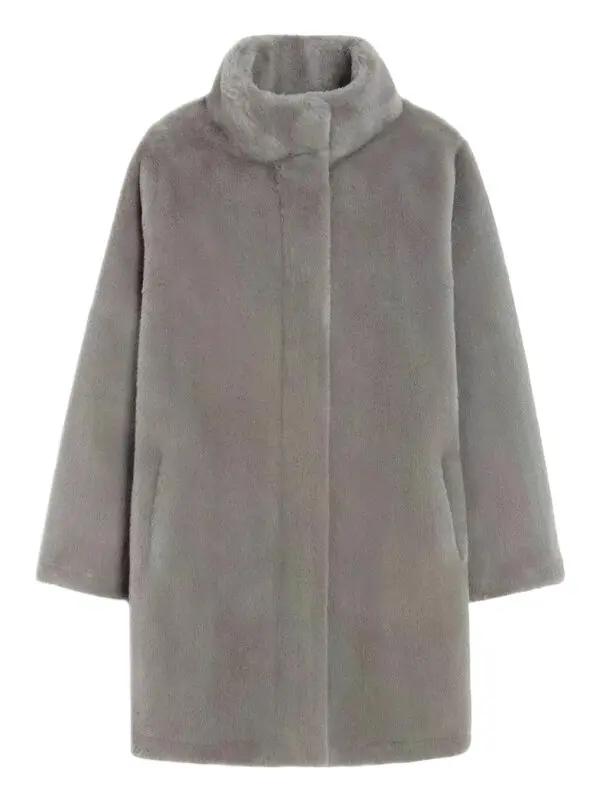 Apparis Blair Funnel-neck Coat - Grey