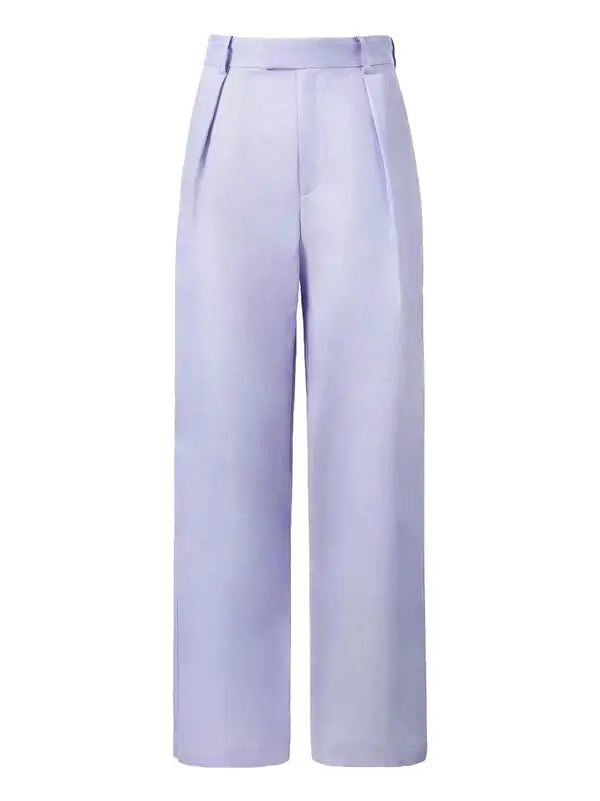 LITA COUTURE Saanen Pleated Trousers - Purple