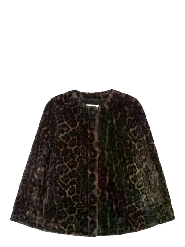 Apparis Sloan Leopard-print Cape - Brown