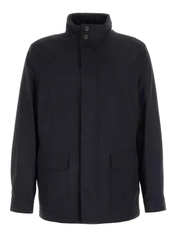 Zegna Button Wool Jacket - Black