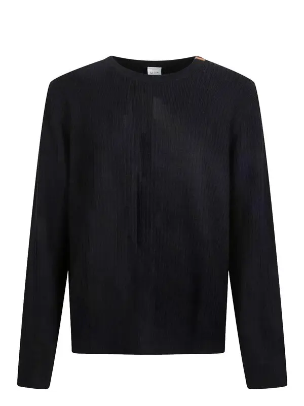 Paul Smith Ribbed Knit Sweater - Blue