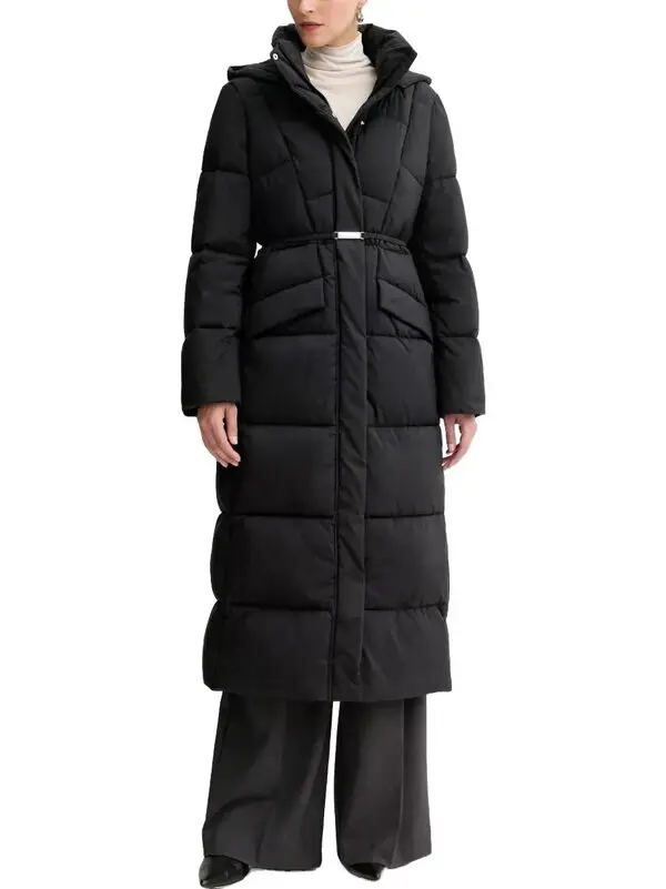 BOSS Belted Puffer Jacket - Black