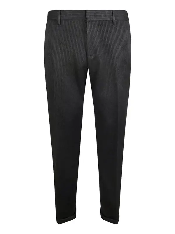 DONDUP Pinstripe Trousers - Grey