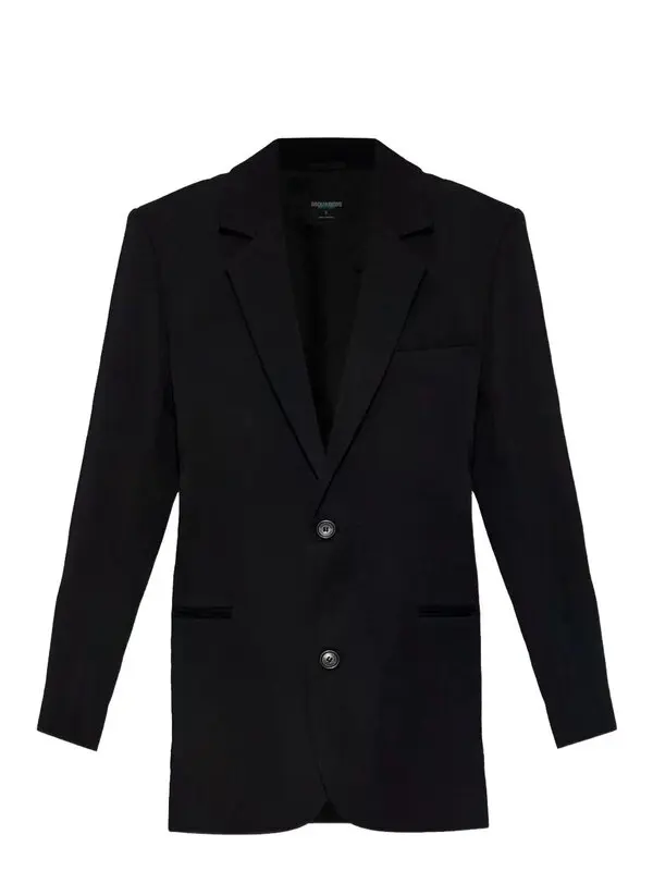 Dsquared2 Single-breasted Wool Blazer - Black