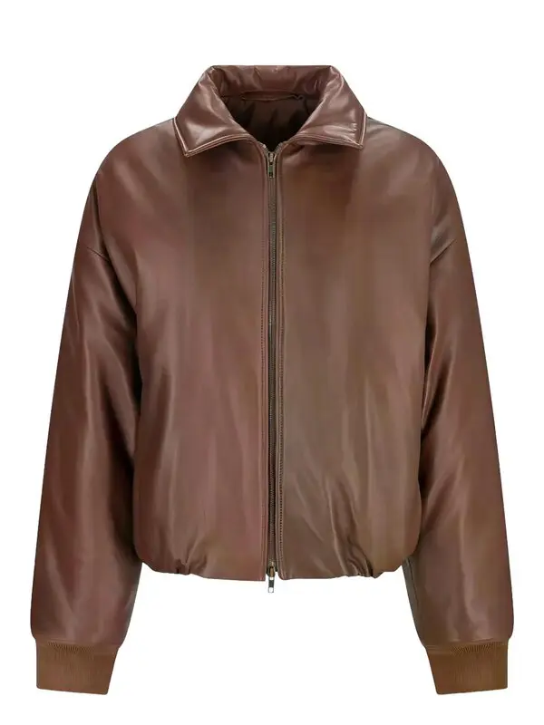 SALVATORE SANTORO Long-sleeve Leather Jacket - Brown