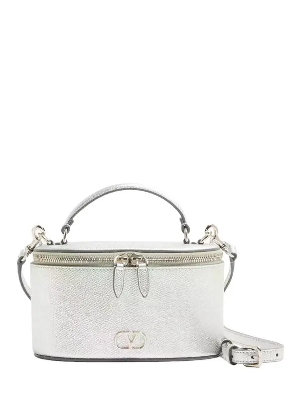 Valentino Garavani Vlogo Signature Vanity Bag - Silver