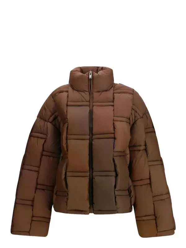 RAXXY Padded Zip Up Puffer Jacket - Brown