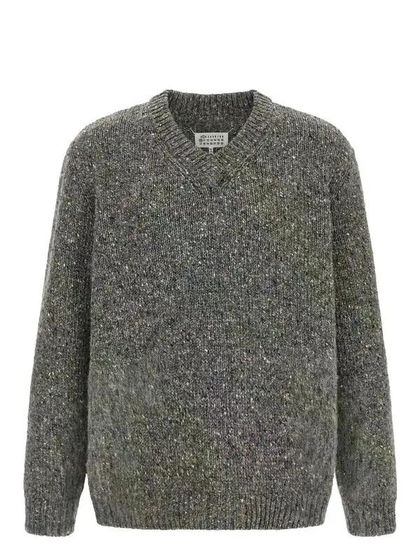 MAISON MARGIELA V-neck Sweater - Grey