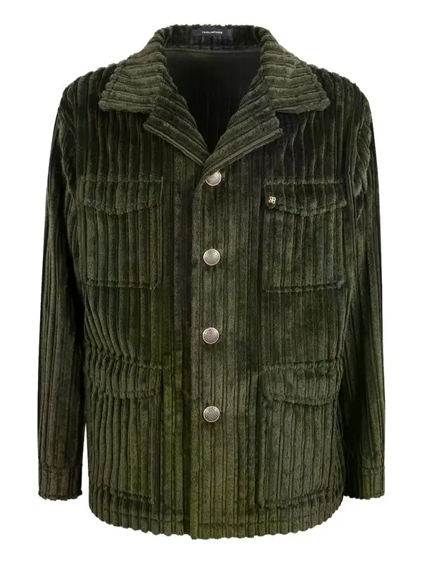 Tagliatore Corduroy Buttoned Jacket - Green