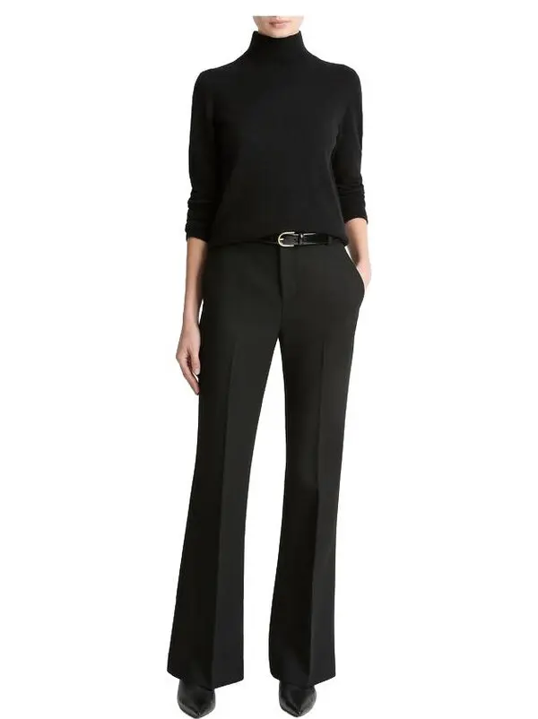 Vince Sculptural Flare Trouser - Black
