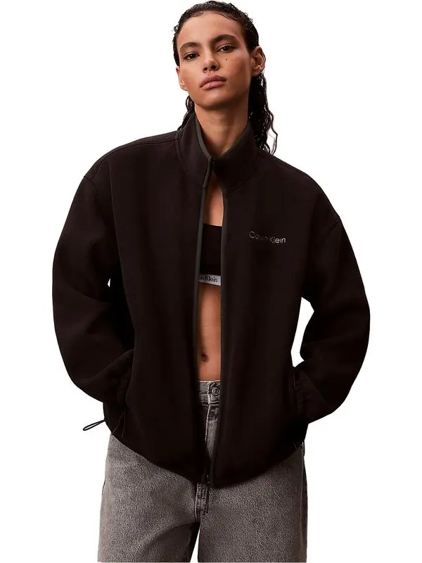 Calvin Klein Polar Fleece Zip Jacket - Black