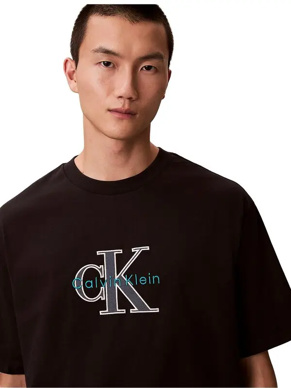 Calvin Klein Monologo Relaxed T-shirt - Black