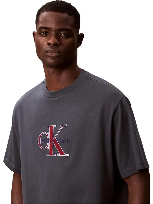 Calvin Klein Monologo Relaxed T-shirt - Harlem Night Blue