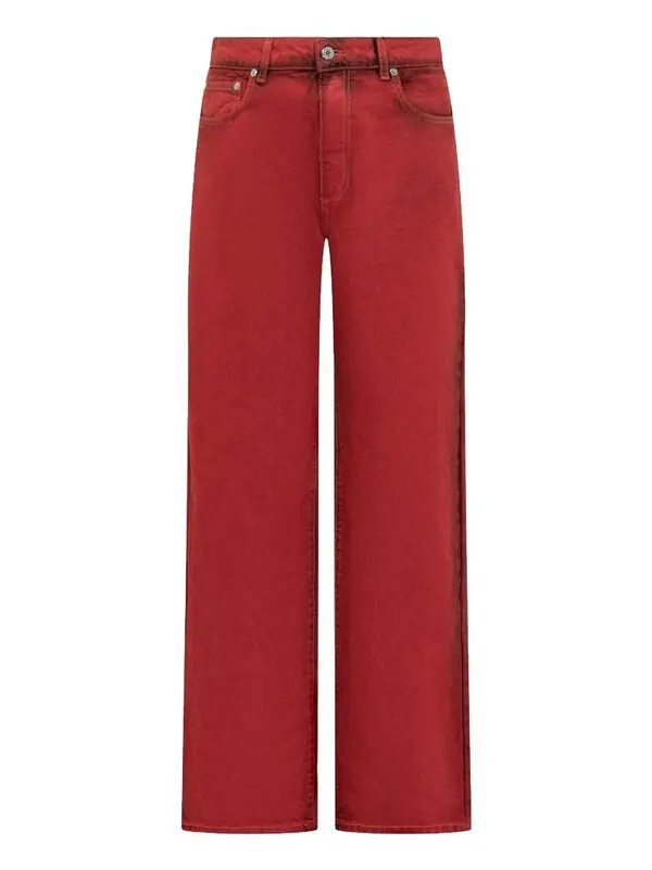 MSGM Wide-leg Jeans - Red