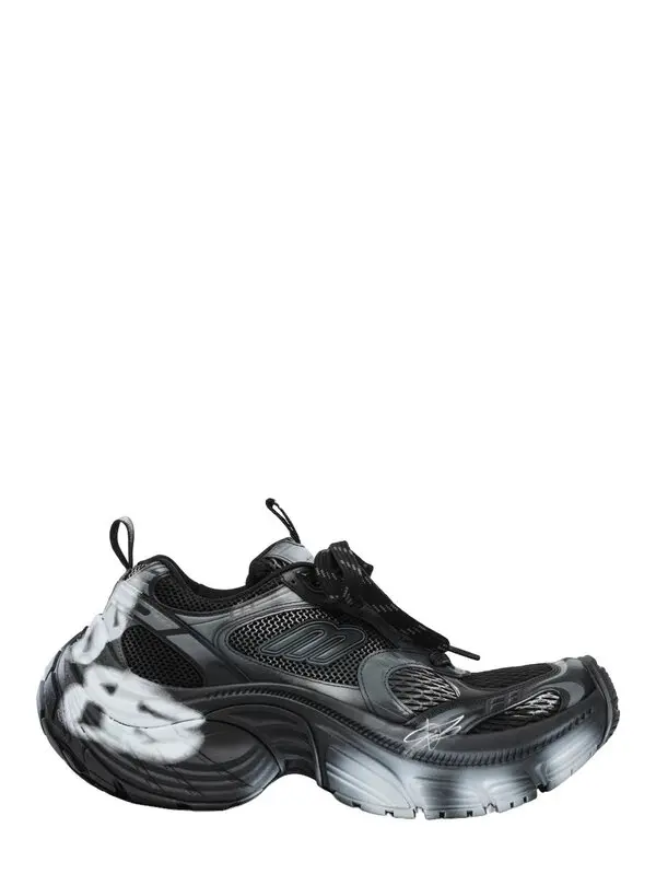 Balenciaga 6xl Sneakers With Spray Details - Black