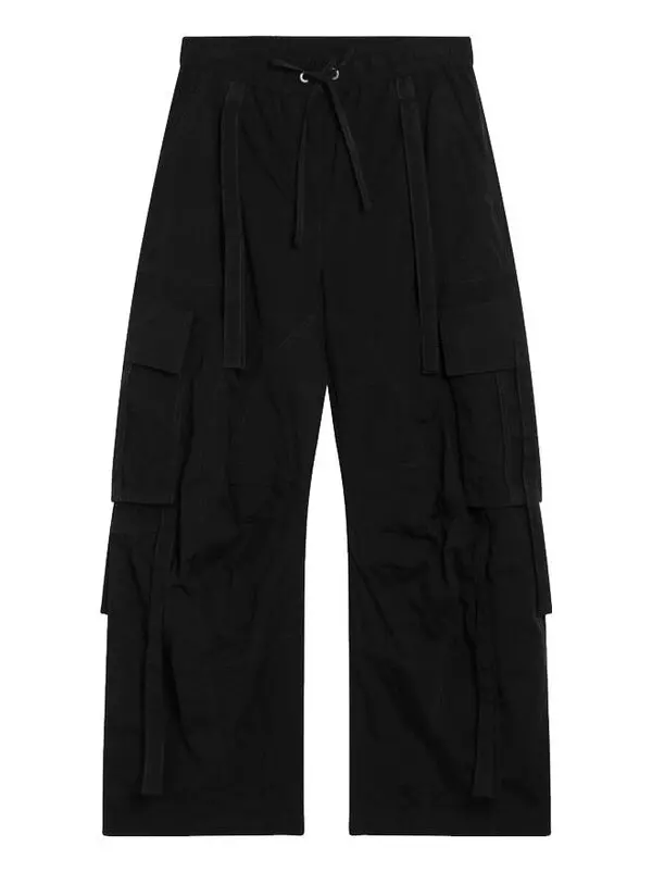 Dolce & Gabbana Waxed Faille Cargo Trousers - Black