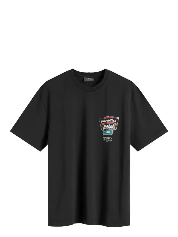 CLUB 1984 Paradise Hotel T-shirt - Washed Black