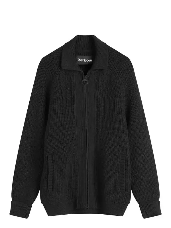 Barbour Heritage + Garthman Zip Cardigan - Black