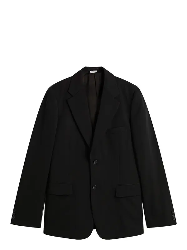 Comme Des Garçons Wool Single Breasted Blazer - Black