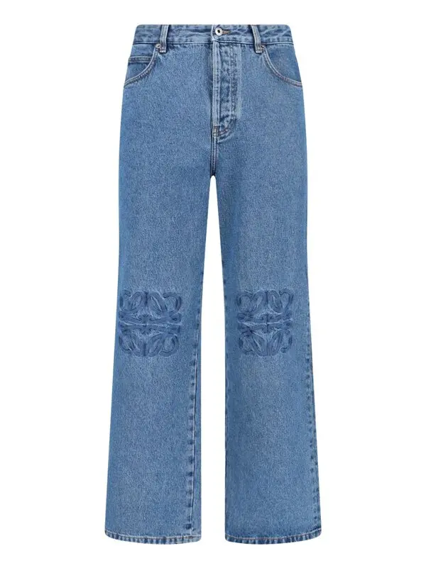 Loewe Baggy 'anagram' Jeans - Blue