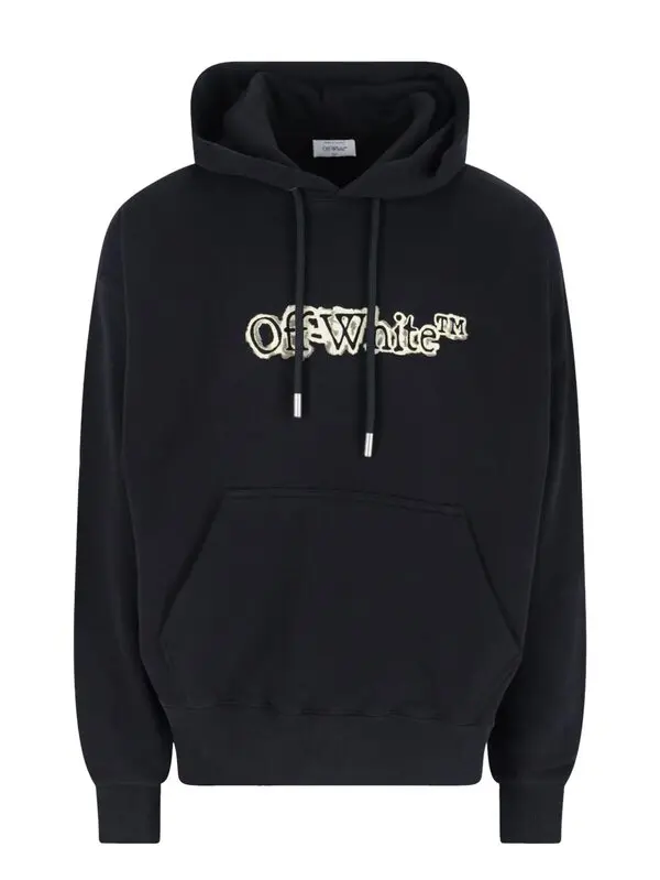 Off-White Cloudy Arrow Skate' Hoodie - Black