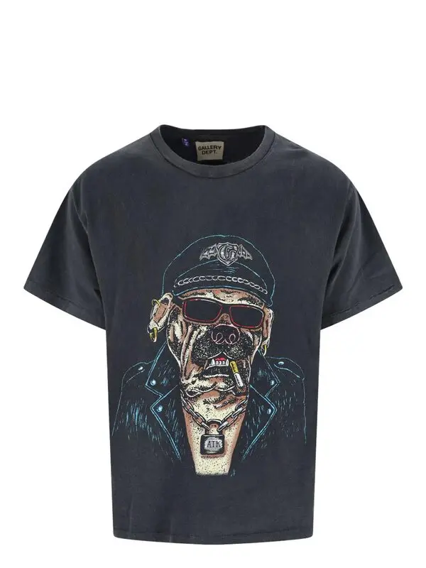 GALLERY DEPT. Oct Biker Dog' T-shirt - Black