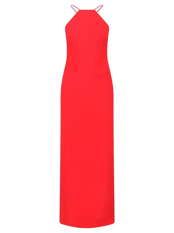 Ralph Lauren Maxi Halter Dress - Red