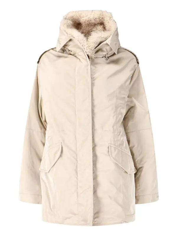 Ermanno Scervino Sheepskin Coat - Cream