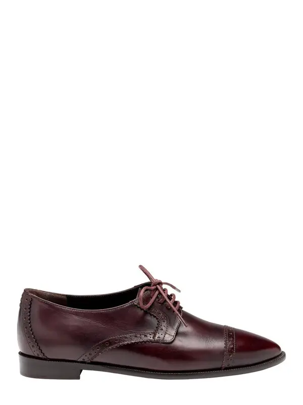 Sarah Flint X Mary Orton Derby - Bordeaux Burnished Calf