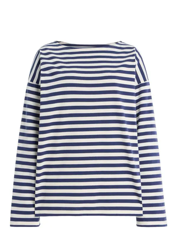 Posse Haisley Striped Cotton T-shirt - Blue